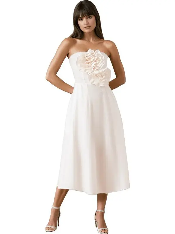 Yumi Kim Priya Linen Midi Dress - White