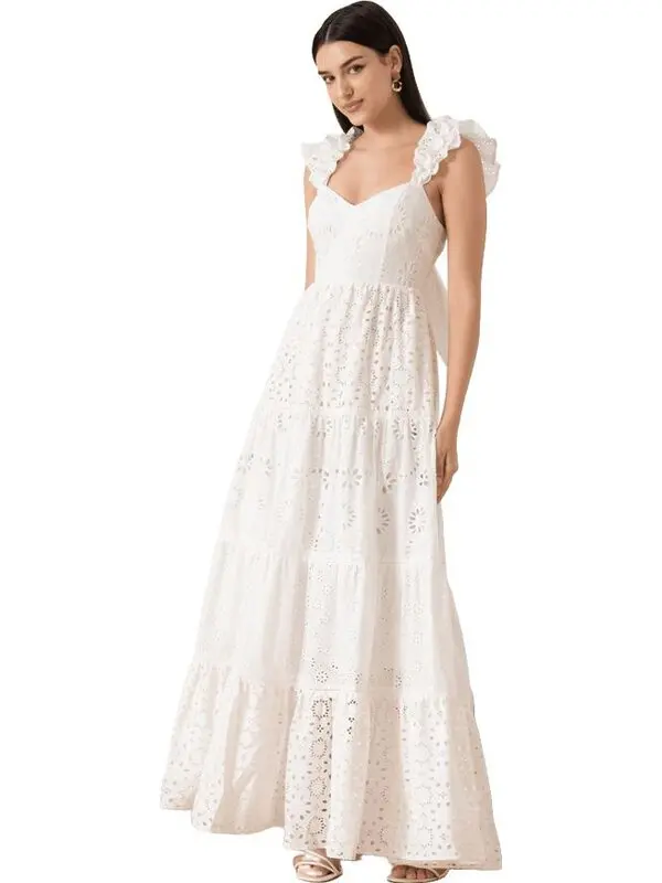 Yumi Kim Paulette Eyelet Dress - White