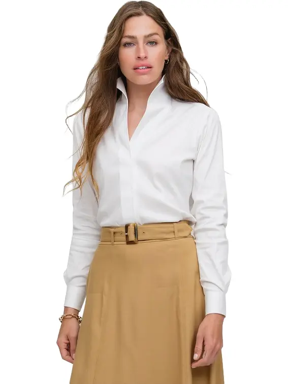 SARAH ALEXANDRA Signature Broadstreet Shirt - White