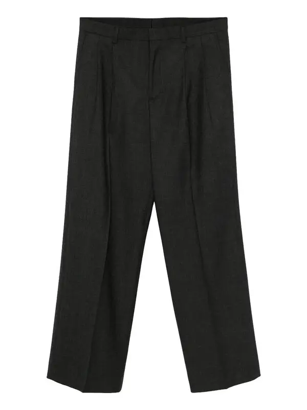SUNFLOWER Wide Pleated Trouser - Grey