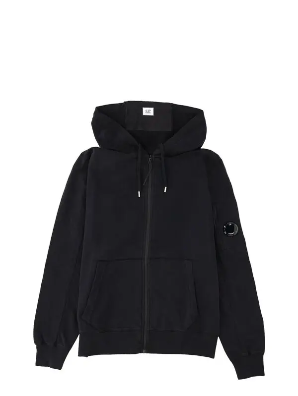 C.P. COMPANY Regular Fit Hoodie - Black