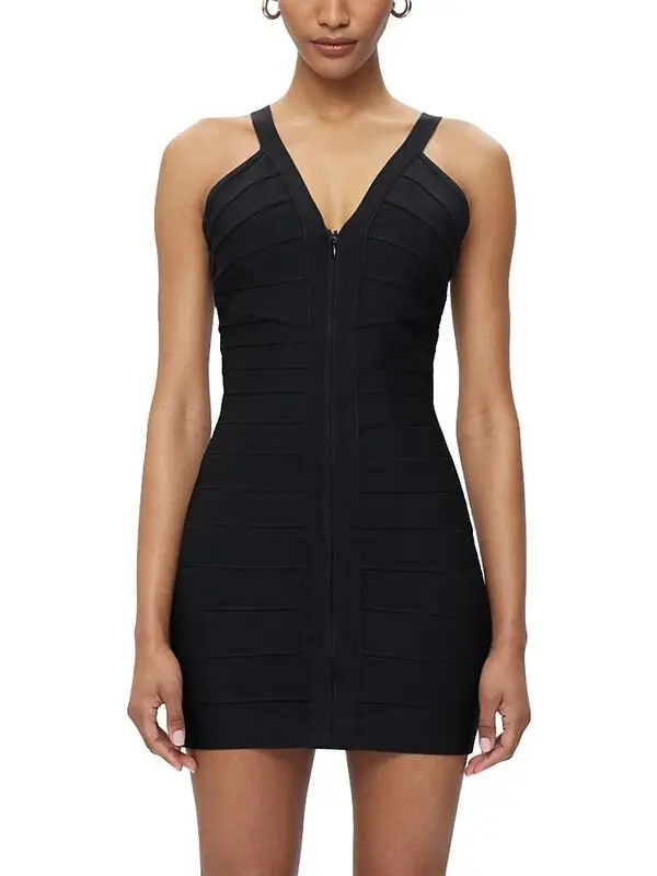 Herve Leger Minnie Bodycon Dress - Black