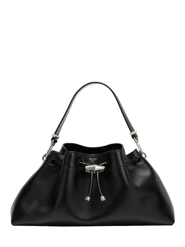 JIMMY CHOO Leather Shoulder Bag - Black