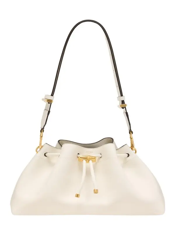 JIMMY CHOO Leather Shoulder Bag - Latte