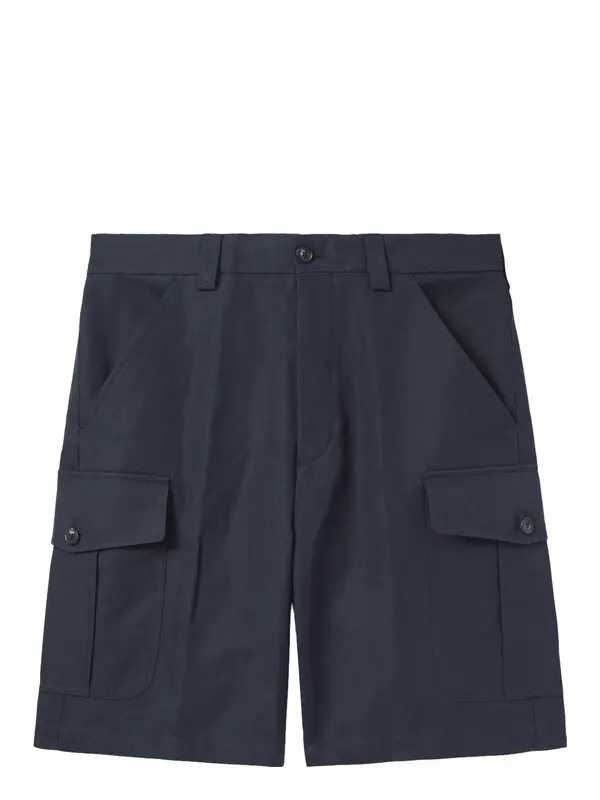 Loro Piana Bizen Wide-leg Cargo Shorts - Blue
