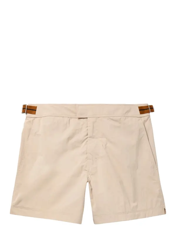 Zegna Straight-leg Mid-length Swim Shorts - Neutrals