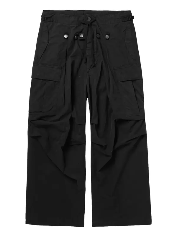 Kapital Jumbo Wide-leg Cargo Trousers - Black
