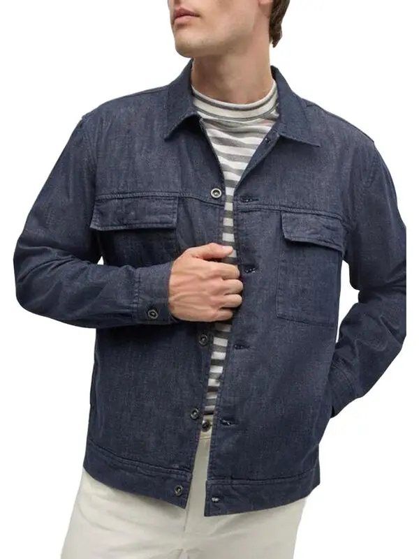 Rodd & Gunn Little Valley Chambray Trucker Jacket - Indigo