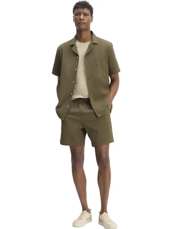 Everlane Seersucker Relaxed Short - Beech