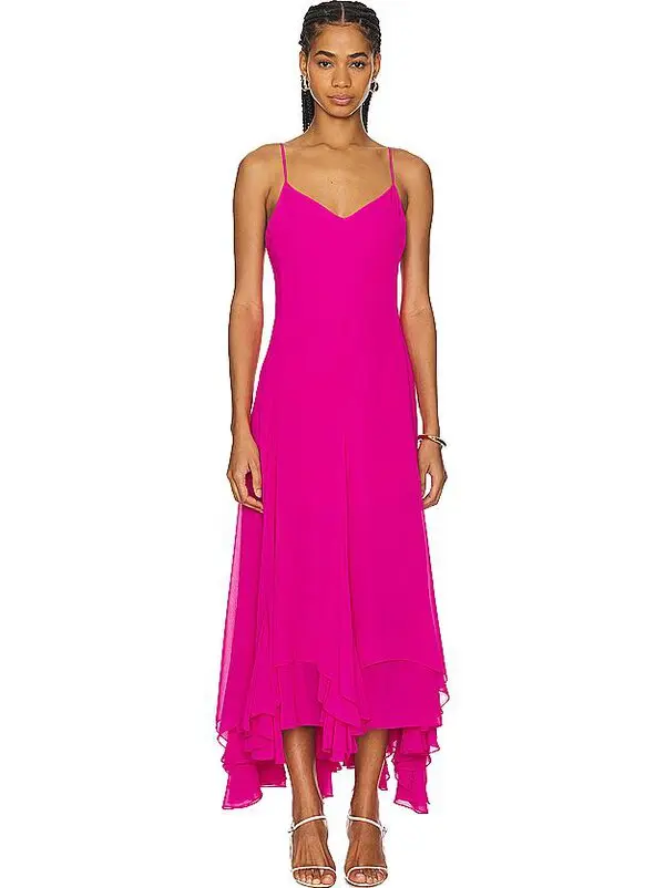 Amanda Uprichard Clemenza Dress - Hot Pink