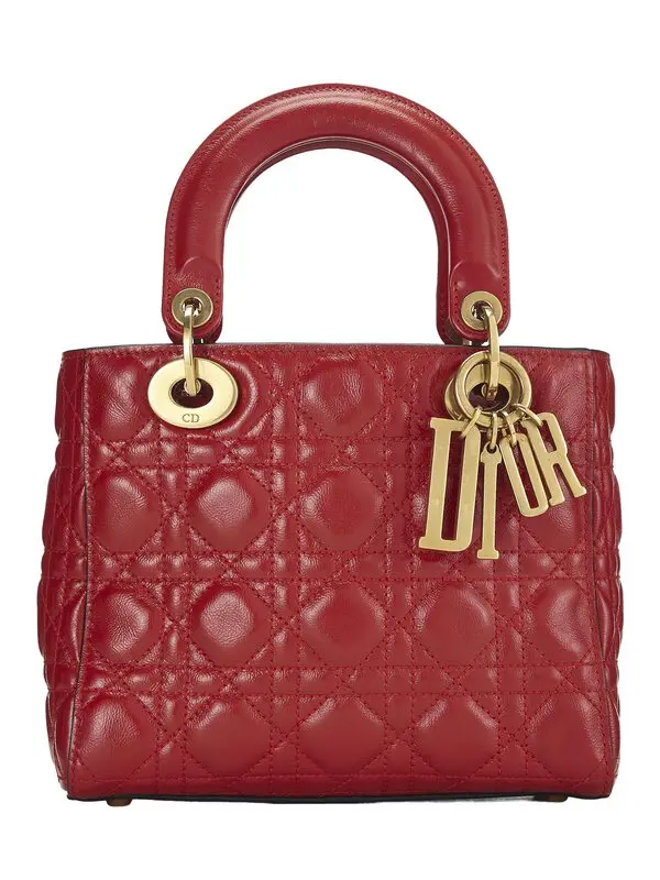 Dior My Lady Tote - Red