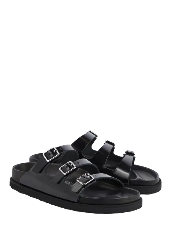 BIRKENSTOCK Florida Leather Sandals - Black