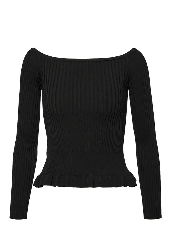 Altuzarra Kent Off-shoulder Top - Black