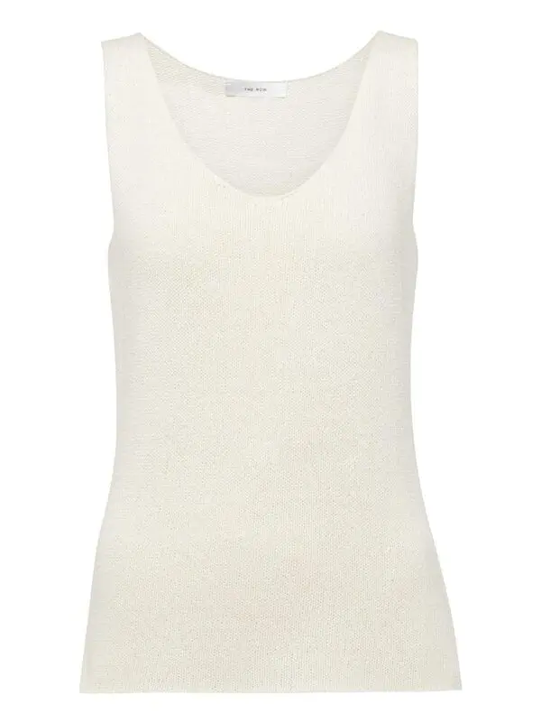 THE ROW Favana Silk Tank Top - White