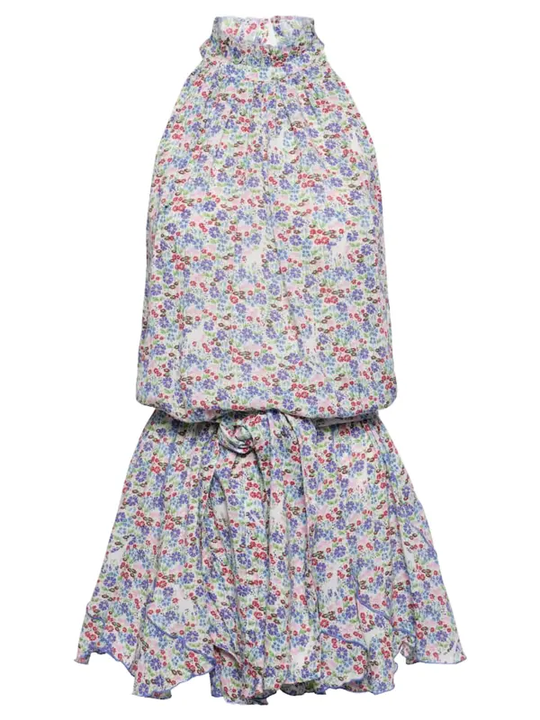 Poupette St Barth Bianca Floral Mini Dress - Multicoloured
