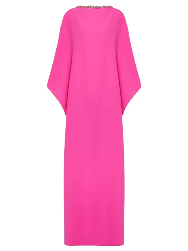 Safiyaa Amarella Crystal-embellished Crêpe Gown - Pink