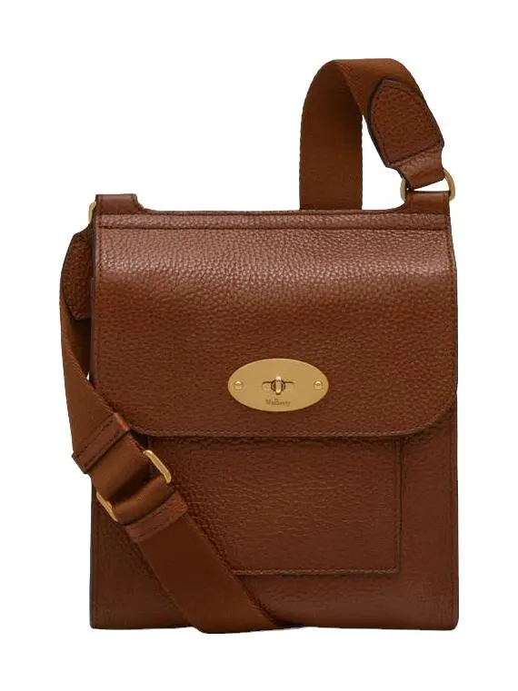 Mulberry Small Antony Leather Crossbody Bag - Oak