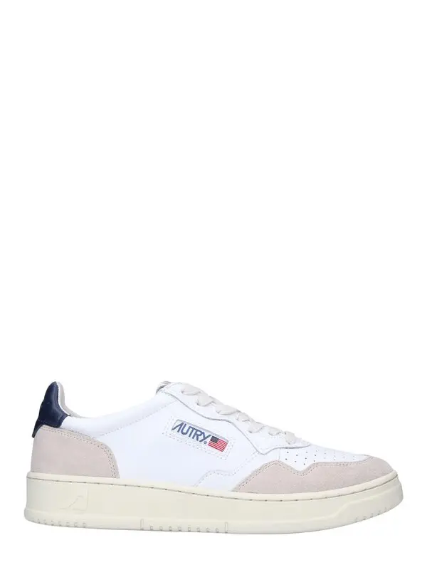 AUTRY Leather Medalist Low Top Sneakers - White