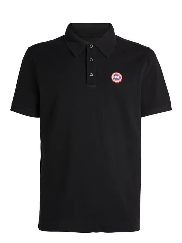 Canada Goose Logo Beckley Polo Shirt - Black