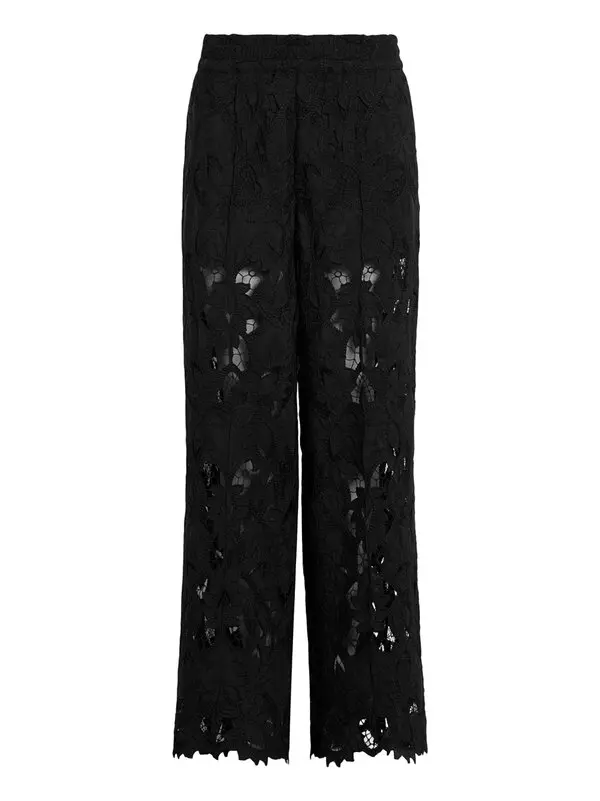 ALLSAINTS Charli Embroidered Trousers - Black
