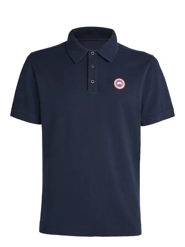 Canada Goose Logo Beckley Polo Shirt - Navy