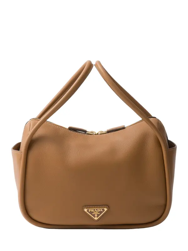 Prada Darling Leather Handbag - Caramel