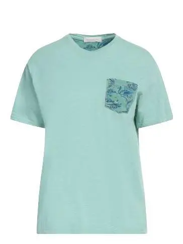 Rossopuro Jersey T-shirt With Appliqués - Green