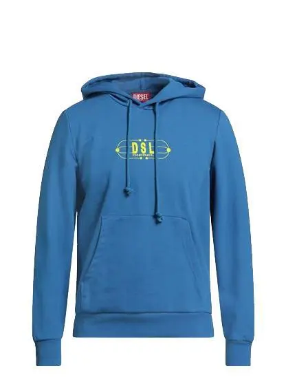 Diesel Sweatshirt In Cotton, Polyester, And Elastane - Blue