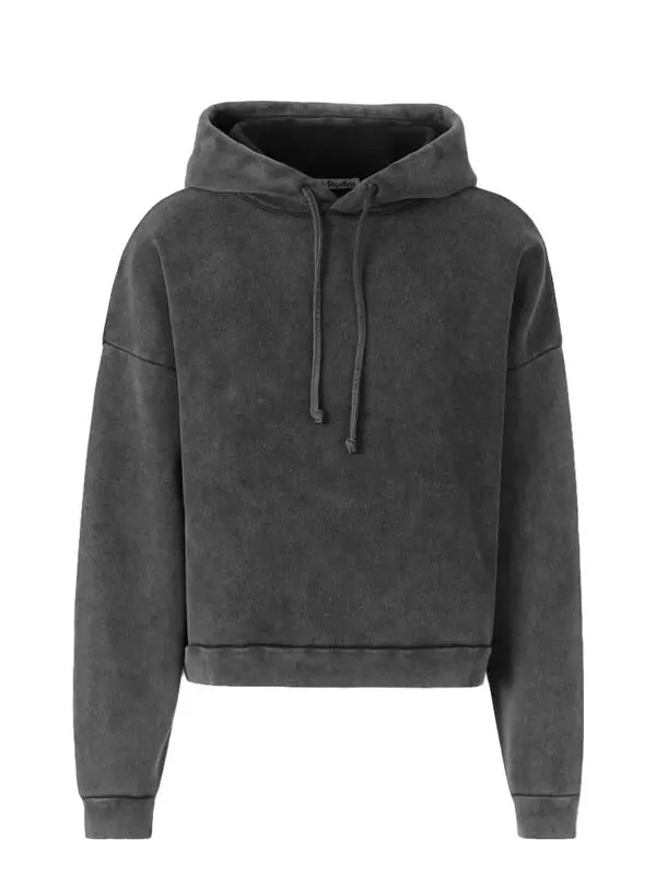 Acne Studios Logo Hoodie - Antracite Grey