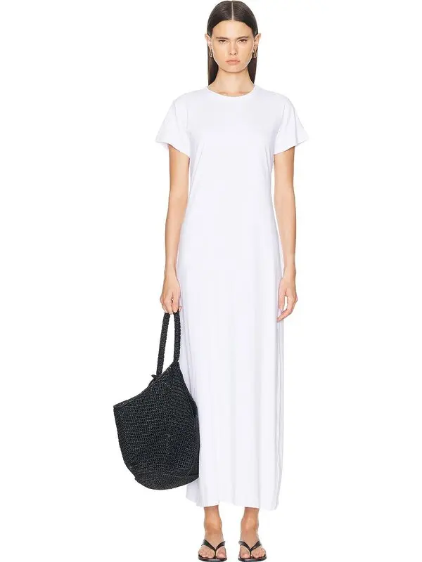 LESET Margo Maxi Dress - White