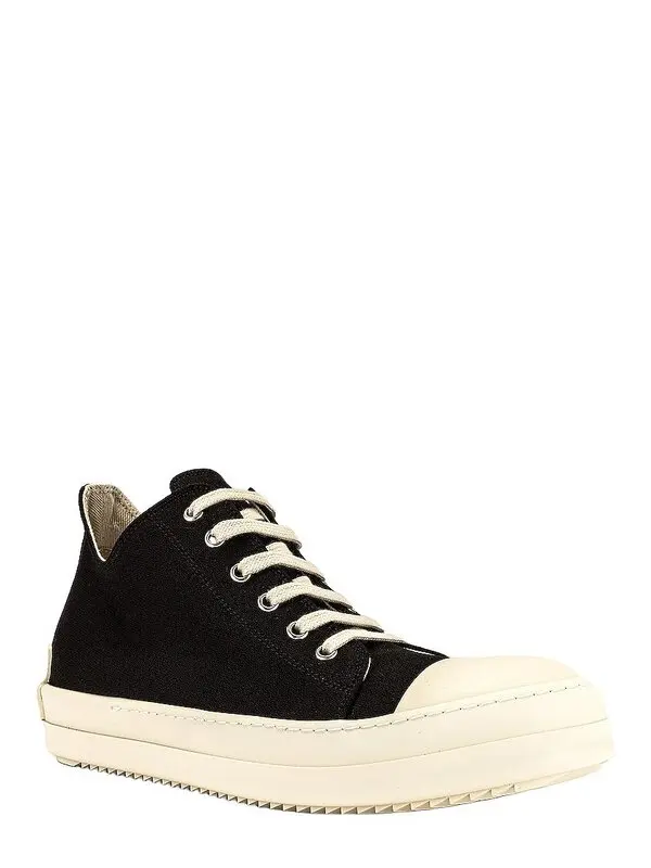 Rick Owens Low Sneaks - Black & Milk