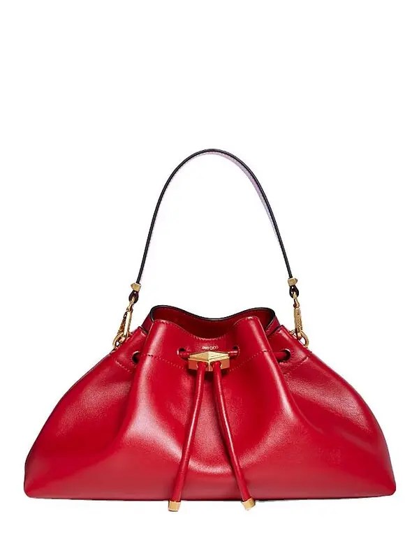 JIMMY CHOO Cinch Bag - Ruby Red/gold