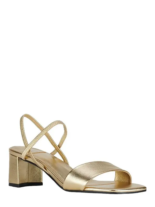 Jeffrey Campbell Adapt Slingback Sandals - Gold