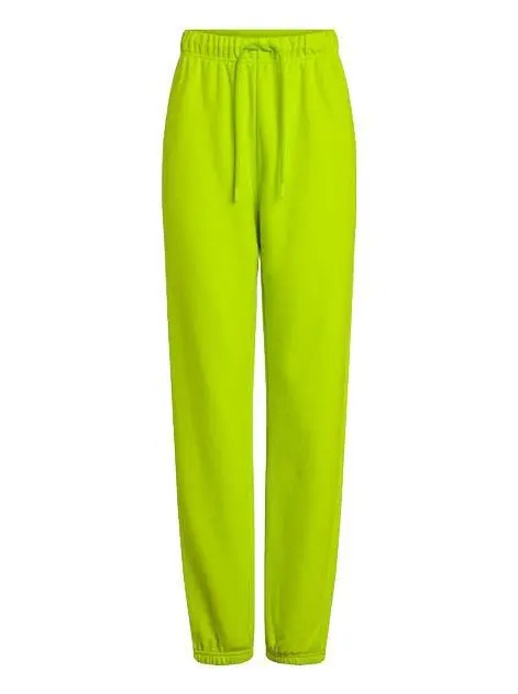 ELECTRIC YOGA French Terry Joggers - Lime Punch