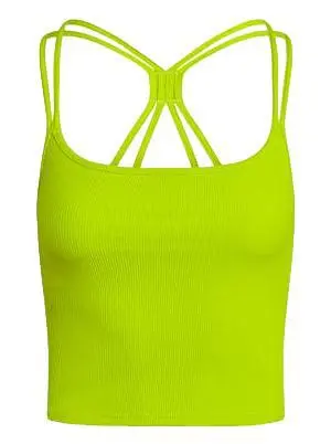 ELECTRIC YOGA Rib Cami - Lime Punch