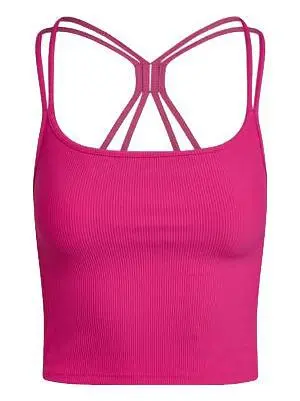 ELECTRIC YOGA Rib Cami - Pink Yarrow