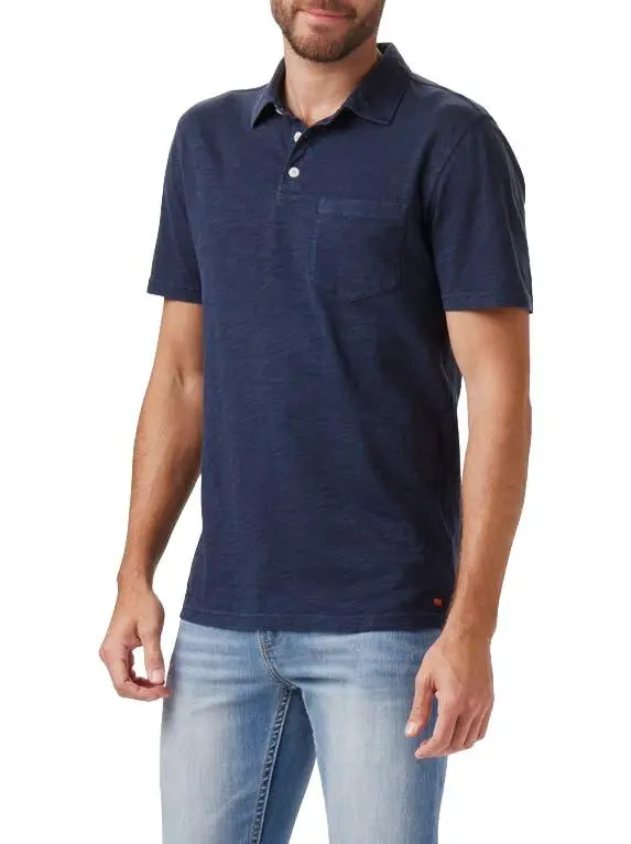 THE NORMAL BRAND Slub Pocket Polo - Navy