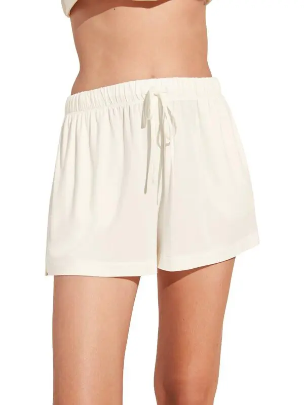 Eberjey Gisele Pajama Shorts - Ivory