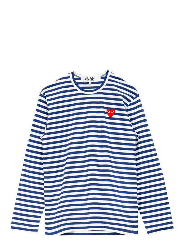 Play Comme Des Garcon Striped T-shirt - Blue