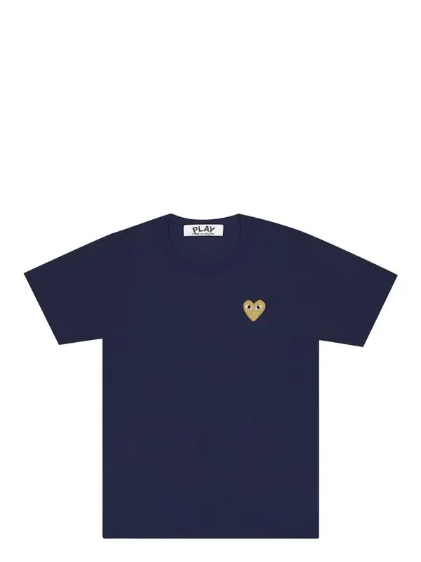 Play Comme Des Garcon Heart Logo T-shirt 'navy - Blue