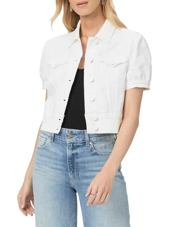 Paige Kendra Denim Jacket - Crisp White
