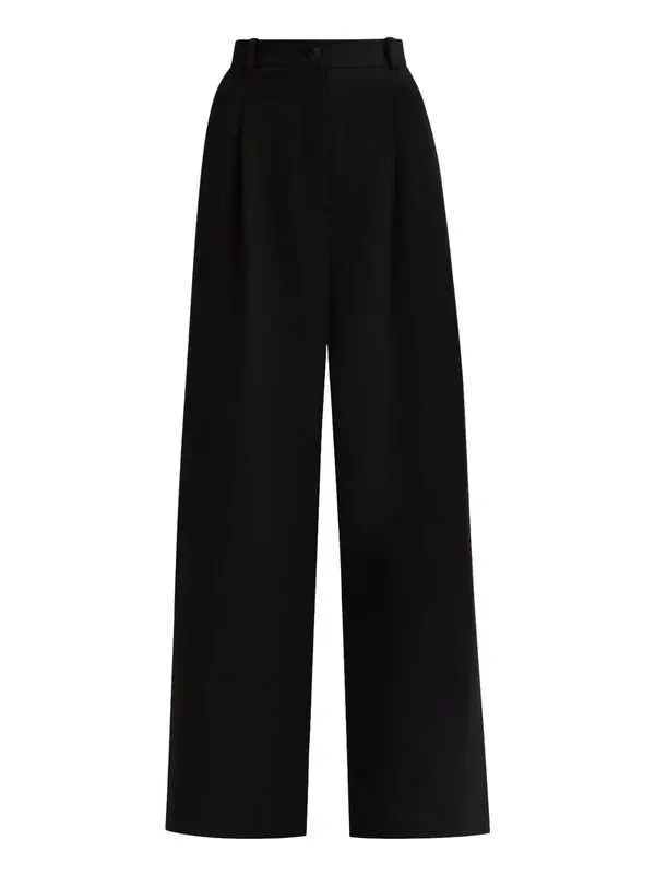 Scanlan Theodore Pleat Drape Leg Trouser - Black
