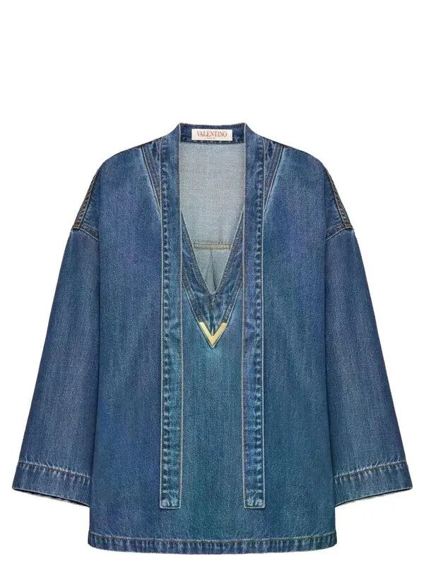Valentino Garavani Denim Chambray Shirt - Blue