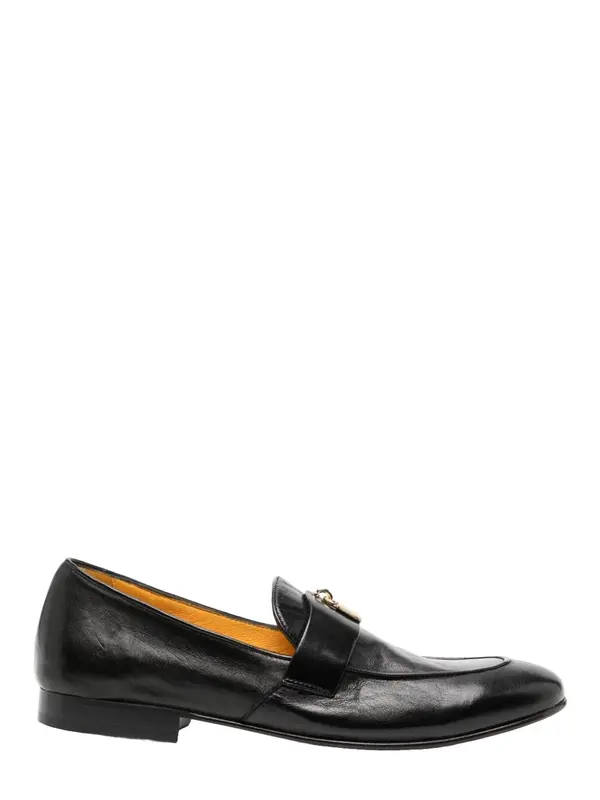 MADISON.MAISON Lock Leather Loafers - Black