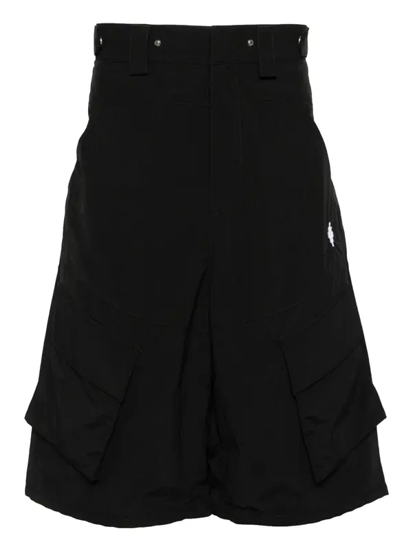 COUNTY OF MILAN Marcelo Burlon Cross Bermuda Shorts - Black
