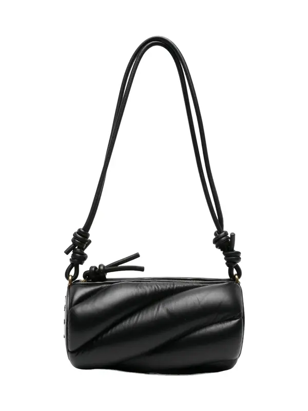 Fiorucci Mella Leather Shoulder Bag - Black