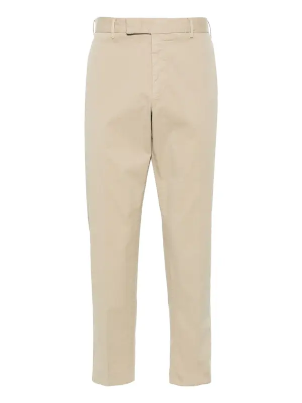 PT TORINO Slim-cut Chino Trousers - Neutrals