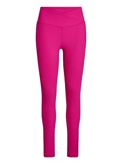 ELECTRIC YOGA Rib Legging - Pink Yarrow