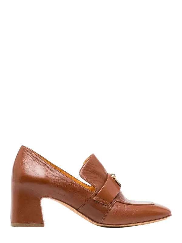 MADISON.MAISON Lock 55mm Leather Pumps - Brown