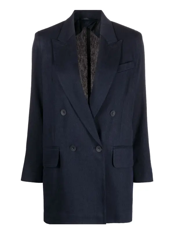 Max Mara Faux Double-breasted Blazer - Blue